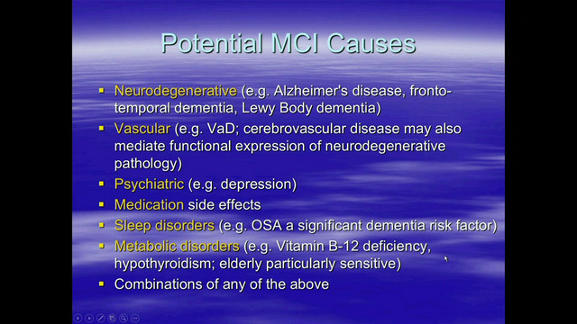 “Mild Cognitive Impairment (MCI): Definitions, Subtypes, and Assessment”